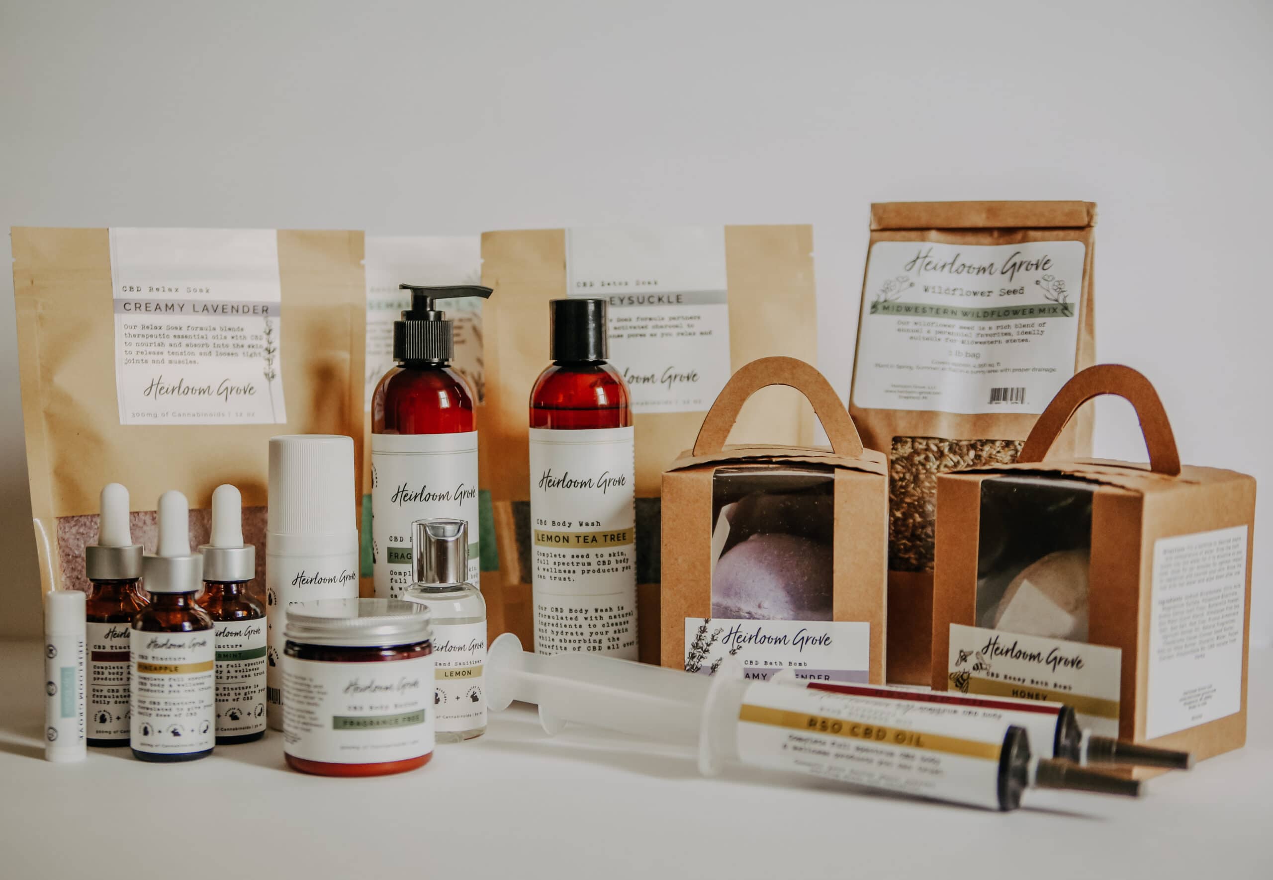Hemp-Derived CBD Topicals & CBD Tinctures | Heirloom Grove